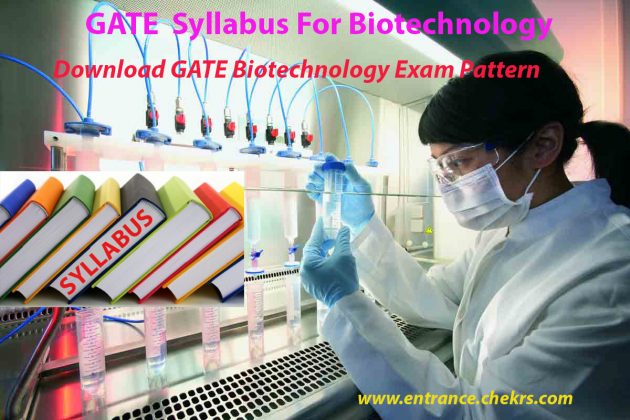 GATE Biotechnology Syllabus 2025 - Exam Pattern, Pdf Download