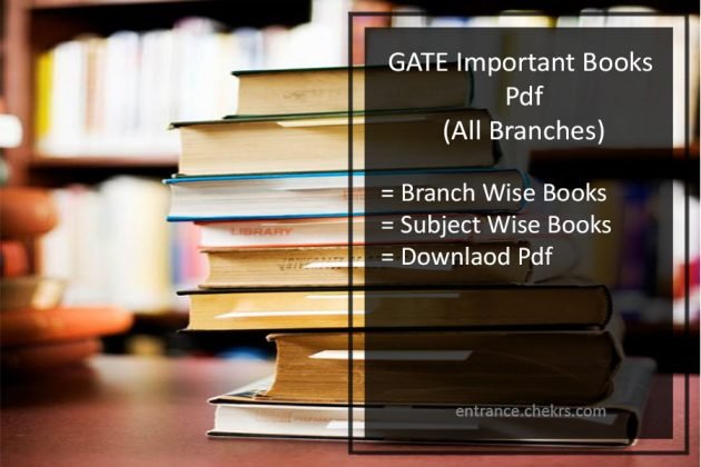 GATE 2025 Books Pdf- Arch, Agri, Chemical, Aerospace, Instrumentation