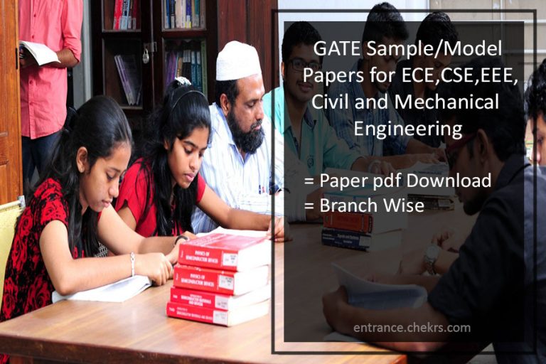GATE 2025 Sample Papers- ECE, EEE, CSE, Mechanical and Civil Pdf Download