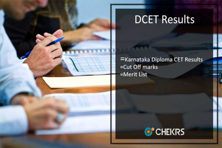 DCET Results 2024 Karnataka Diploma CET Cut Off, Merit List @kea.kar.nic.in
