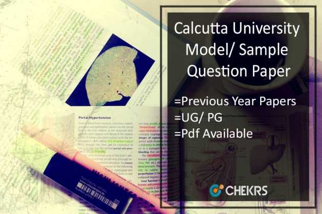 Calcutta University Model/ Sample Question Paper- UG PG Previous Papers Pdf