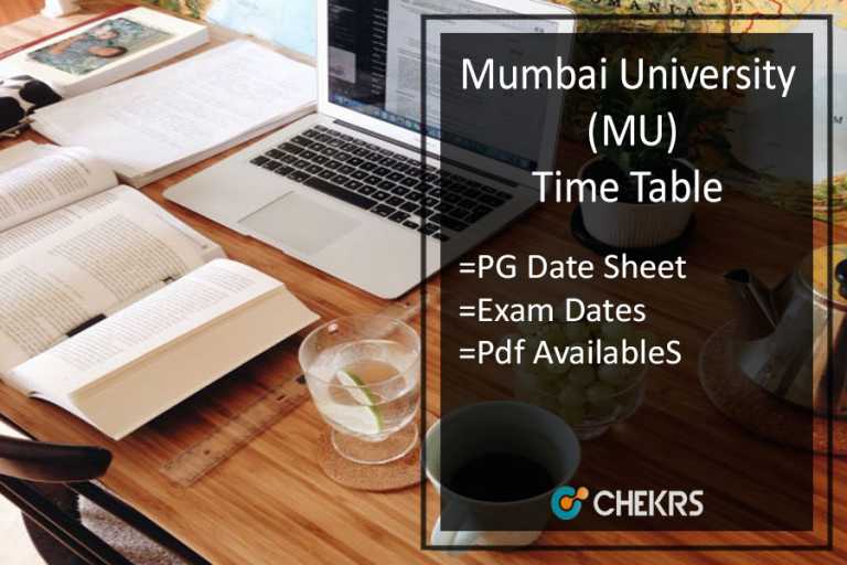 Mumbai University PG Exam Time Table 2024 - MA MSC MCOM Exam Date Sheet