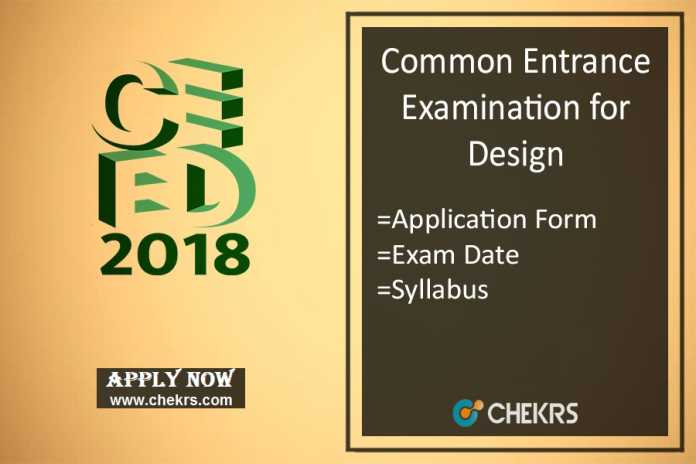 CEED 2018: Application Form, Date, Exam Eligibility and Syllabus