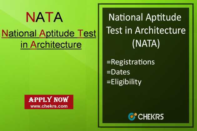 NATA 2018: Application Form, Exam Date, Eligibility, Syllabus
