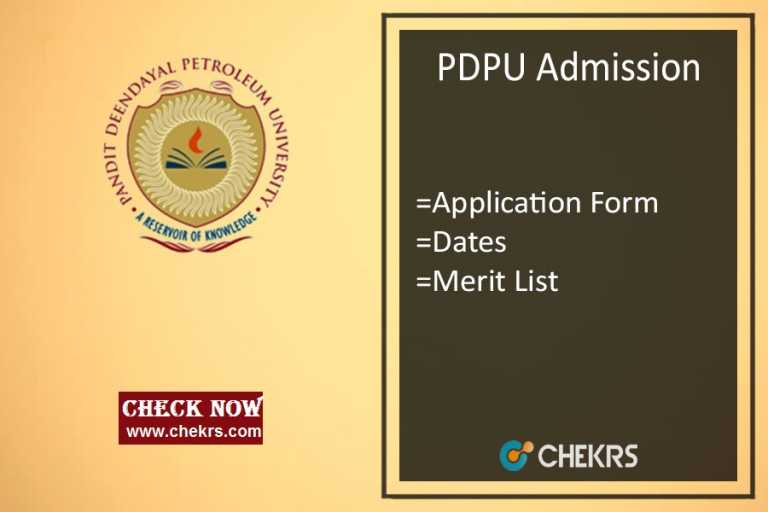 PDPU Admission 2021: Application Form, Dates, Eligibility, Merit List