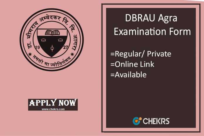 DBRAU Exam Form 2025 , Agra University Online Examination Form
