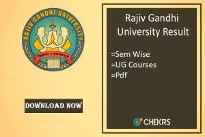 Rajiv Gandhi University Result 2024 - RGU UG Semester Mark Sheet