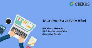 BA 1st Year Result 2024 : Latest Odd/ Even 1st & 2nd Semester Results