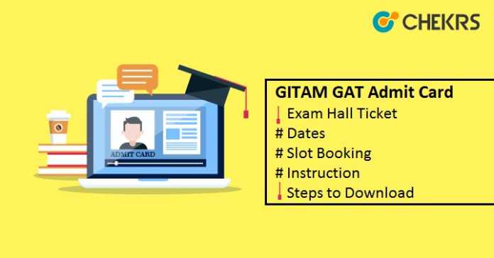 GITAM GAT Admit Card 2024 - gitam.edu Exam Hall Ticket, Dates
