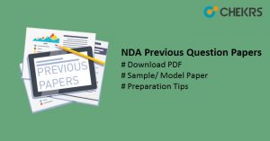 NDA Previous Year Question Papers Pdf - Download Sample/ Model Paper