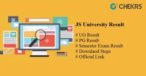JS University Result 2023 - Download jsu.edu.in UG PG Latest Results