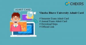 Vinoba Bhave University Admit Card 2024 VBU Semester/Annual Hallticket