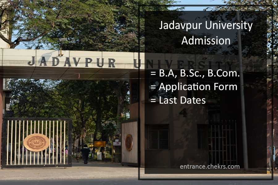 Jadavpur University Admission 2020-21, BA B.Sc B.Com Application Form